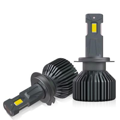 China 6500K H7 Car Headlight Bulb Universal Auto Lighting System 160W 11000LM Power Cool White Light Aluminum+Brass Material New 24V for sale