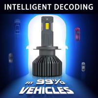 China 6500K H7 Car Headlight Bulb Universal Auto Lighting System 160W 11000LM Power Cool White Light Aluminum+Brass Material New 24V for sale