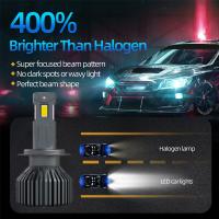 China 6500K H7 Car Headlight Bulb Universal Auto Lighting System 160W 11000LM Power Cool White Light Aluminum+Brass Material New 24V for sale