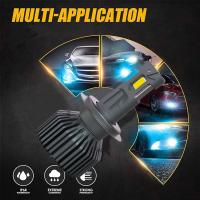 China 6500K H7 Car Headlight Bulb Universal Auto Lighting System 160W 11000LM Power Cool White Light Aluminum+Brass Material New 24V for sale