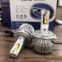 China New China Factory YOUCHESHI Y25-H7 200W 12V/24V Car LED Headlights High Brightness 18000LM 6500K White Aluminum+Brass Universal for sale