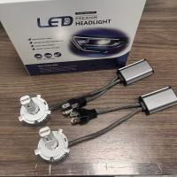 China New China Factory YOUCHESHI Y25-H7 200W 12V/24V Car LED Headlights High Brightness 18000LM 6500K White Aluminum+Brass Universal for sale
