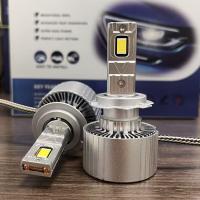China 200W 10000LM New LED Headlight Bulb H7 6500K Car Headlamp High Brightness 12-24V Auto Light Silver Aluminum+Brass Universal OEM for sale