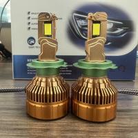China 200W 20000LM H7 Beak New Design LED Headlight Bulbs 6500K Super Bright Aluminum Brass 24-Month Warranty Turbo Fan Cooling 12-24V for sale