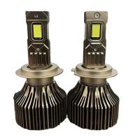 China New Design Gold Color 6500K 300W 27000LM Full Capacity 12V/24V LED Car Headlight Bulbs for H7 with 2 Years Warranty for sale