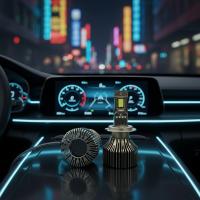 China New Design Gold Color 6500K 300W 27000LM Full Capacity 12V/24V LED Car Headlight Bulbs for H7 with 2 Years Warranty for sale