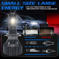 China New Design 6500K 300W 27000LM Full Capacity 12V/24V IP68 Waterproof LED Car Headlight Bulbs for H7 2 Years Warranty Universal for sale
