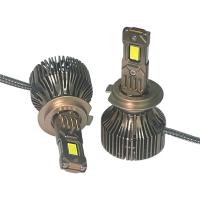 China 300W 27000LM New Design 6500K Full Capacity 12-24V IP68 Waterproof Gold LED Car Headlight Bulbs for H7 2-Year Warranty Universal for sale