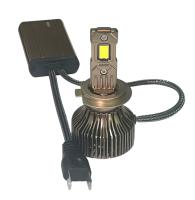 China 300W 27000LM New Design 6500K Full Capacity 12-24V IP68 Waterproof Gold LED Car Headlight Bulbs for H7 2-Year Warranty Universal for sale