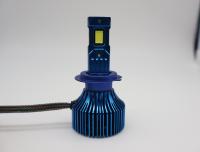 China New 300W 27000LM 6500K Blue IP68 Waterproof LED Car Headlight Bulbs 12V/24V for H7 2-Year Warranty OEM/ODM for sale