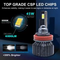 China New Club Car M3 90W 24V LED Canbus Kit 7000Lm H11 Headlight 6500K Cool White Aluminum Universal Fitment 24 Months Warranty for sale