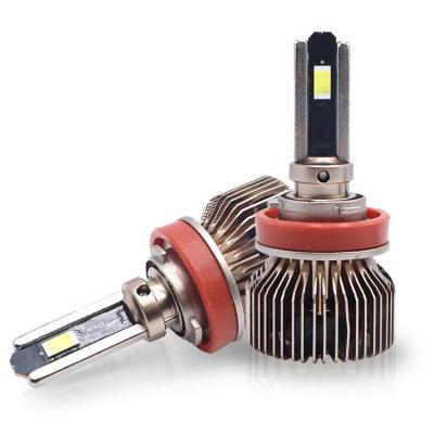 China New YOUCHESHI Universal Auto Lighting Systems H11 Led Headlight Bulb 120W 6500K 9000LM Aluminum+Brass 24 Months Warranty for sale