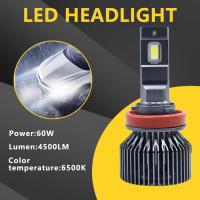 China High Performance 8000Lm Cool White H11 LED Headlight Bulb 120W Aluminum Material 24V Canbus CSP 6500K HB3 OEM New 75LM/W for sale
