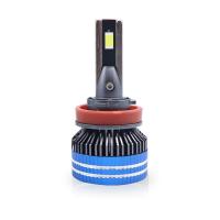 China New P8 H11 High Brightness LED Headlight Fog Bulbs 24V White 6500K Canbus Function 120W Power Aluminum+Brass Material 9400LM for sale
