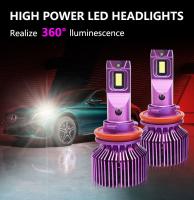 China China Factory YOUCHESHI Y25-H11 H11 150W Car LED Headlights High Brightness 14000LM 6500K White Light Aluminum+Brass New for sale