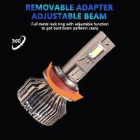 China Super Bright 200W H11 LED Headlight Bulb 18000Lm Aluminum Car Lights 6500K 12V New for sale