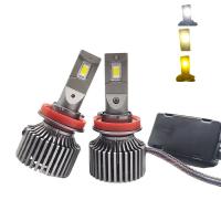 China New 200W 20000LM 6500K H11 Car LED Headlights High Brightness Plug Play Cooling Fan 12V/24V Aluminum+Brass Universal 2-year for sale