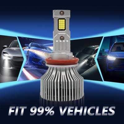 China New Design Silver 6500K 300W 27000LM IP68 Waterproof Universal Fitment 12V 24V LED Car Headlight Bulbs H1/H7/H11/9005/880 2 Year for sale