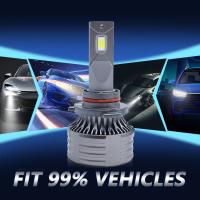 China 9005 H1-Shaped 90W High-Power LED 24V Auto Lighting Systems Cars Trucks Cool White Light 5000LM Universal All Aluminum New for sale