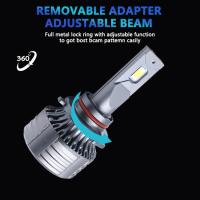 China 9005 H1-Shaped 90W High-Power LED 24V Auto Lighting Systems Cars Trucks Cool White Light 5000LM Universal All Aluminum New for sale