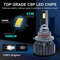 China New 100W Per Pair 10000LM Car LED Headlight Bulb 6500K 9005 IP68 Waterproof Plug & Play SUVs Trucks 12V-24V 24 Months Warranty for sale