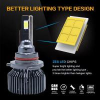 China New 100W Per Pair 10000LM Car LED Headlight Bulb 6500K 9005 IP68 Waterproof Plug & Play SUVs Trucks 12V-24V 24 Months Warranty for sale