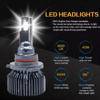 China New 100W Per Pair 10000LM Car LED Headlight Bulb 6500K 9005 IP68 Waterproof Plug & Play SUVs Trucks 12V-24V 24 Months Warranty for sale