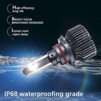 China New 140W 12000LM 6500K IP68 Waterproof 12V/24V Cooling Fan Car LED Headlight Bulbs for 9005 2-Year Warranty Universal Fitment for sale