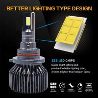 China New Factory Price High Brightness 120W LED Headlight 9005 6500K Cool White Light Canbus Function H1 24V Universal Fitment for sale