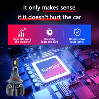China New Design High-Power 120W LED Headlight Bulb 9005 Size Two Copper Tubes 12V 24V Cool White Light 6500K  Universal Fitment for sale