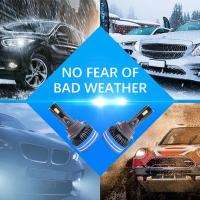 China P8 High Brightness 120W 9400LM 6500K LED Headlight Canbus Fog Light Bulbs for Car 9005 White Aluminum New for sale