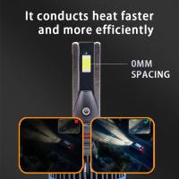 China P8 High Brightness 120W 9400LM 6500K LED Headlight Canbus Fog Light Bulbs for Car 9005 White Aluminum New for sale