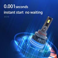 China P8 High Brightness 120W 9400LM 6500K LED Headlight Canbus Fog Light Bulbs for Car 9005 White Aluminum New for sale
