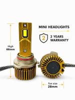 China Mini LED Headlight 120W Pair 9005 13000LM Bulb 6500K Canbus Auto Lamp Plug & Play for Cars SUVs Trucks 12V-24V OEM for sale