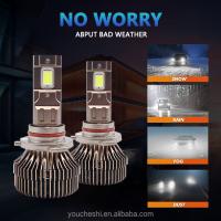 China Super High Power 200W LED Headlight Bulb 12000LM Brightness 9005 Universal Fitment 24V White Light 6500K Color for sale