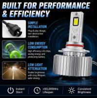 China YOUCHESHI 200W 20000LM New LED Headlight Bulb 9005 6500K Cool White Light Car Headlamp 12-24V Aluminum+Brass Universal OEM/ODM for sale