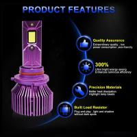 China New Design White 6500K 240W 22000LM Full Capacity 12V/24V LED Car Headlight Bulbs 2 Year IP68 Waterproof for H1/H7/H11/9005/880 for sale