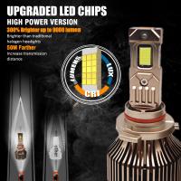 China New Design White Color 6500K 300W 27000LM Full Capacity 12V/24V LED Car Headlight Bulbs for H1/H7/H11/9005/880 2 Years Warranty for sale