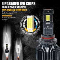 China New Design Silver 6500K 300W 27000LM Full Capacity 12V IP68 Waterproof Universal Fitment LED Car Headlight Bulbs for for sale