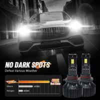 China New Design Silver 6500K 300W 27000LM Full Capacity 12V IP68 Waterproof Universal Fitment LED Car Headlight Bulbs for for sale