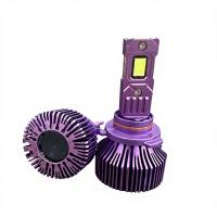 China New Design Purple Color 6500K 300W 27000LM Full Capacity 12V/24V IP68 Waterproof Universal Fitment LED Car Headlight Bulbs 2 for sale