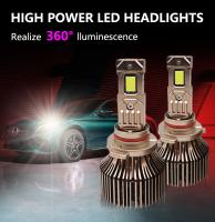China Gold Color 6500K 300W 27000LM 12V/24V IP68 Waterproof LED Car Headlight Bulbs 9005 Universal Fitment 2 Year Warranty for sale