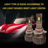 China Gold Color 6500K 300W 27000LM 12V/24V IP68 Waterproof LED Car Headlight Bulbs 9005 Universal Fitment 2 Year Warranty for sale