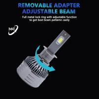 China 24V 90W High Power CANBUS Compatible H3 LED Headlight Bulbs 6500K 5200LM Aluminum+Brass 24 Months Warranty Universal Fitment for sale