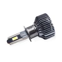 China Alloy Brass H3 LED Headlight Bulb Universal 120W 24V 9000LM New 6500K Cool White Color Temperature Front Lamp Auto Lighting for sale