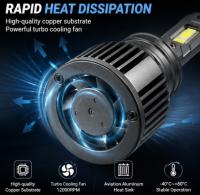 China New 100W 7000LM 6500K H15 Car LED Headlight Bulb 12V Plug & Play Universal Fitment 1-year Warranty for sale