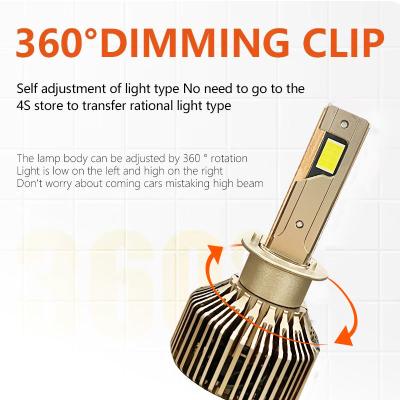 China 100W 7000LM Full Capacity Universal H1 LED Headlights 6500K Auto Lighting System High Quality Front Car Lamp Car Accessories for sale