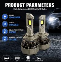 China D2S Bulb and Headlight with 150W/pair Power and 14000LM/pair High Lumen Output for sale