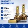 China Yuegai H1 H4 H7 H8 H11 LED Lamps 6000K 20000LM 100W Pair IP67 Waterproof High Quality H16 H11 H8 Car Headlight Bulbs for Polo for sale