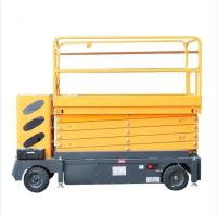 China Handling Equipment 4Wheels Steering Self-Propelled Scissor Lift Platform Electric Aerial Work Platform for sale